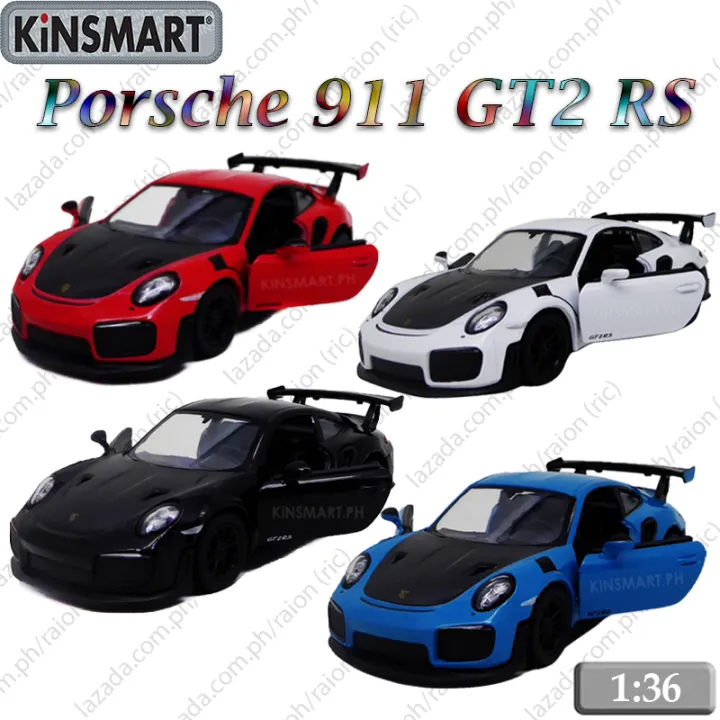 Kinsmart 1:36 Porsche 911 GT2 RS Pullback Diecast Collectible Vehicle ...
