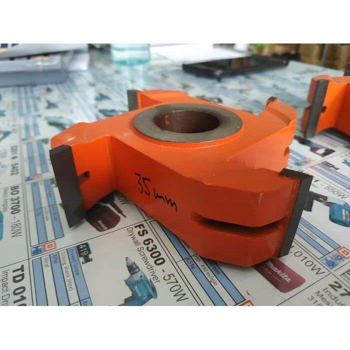 Mata profil spooning korek pintu kusen kayu grooving 35 mm As 3 cm ...