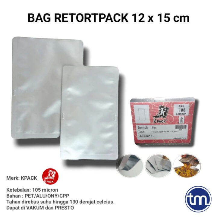KEMASAN BAG RETORT PACK 12X15 CM | Lazada Indonesia