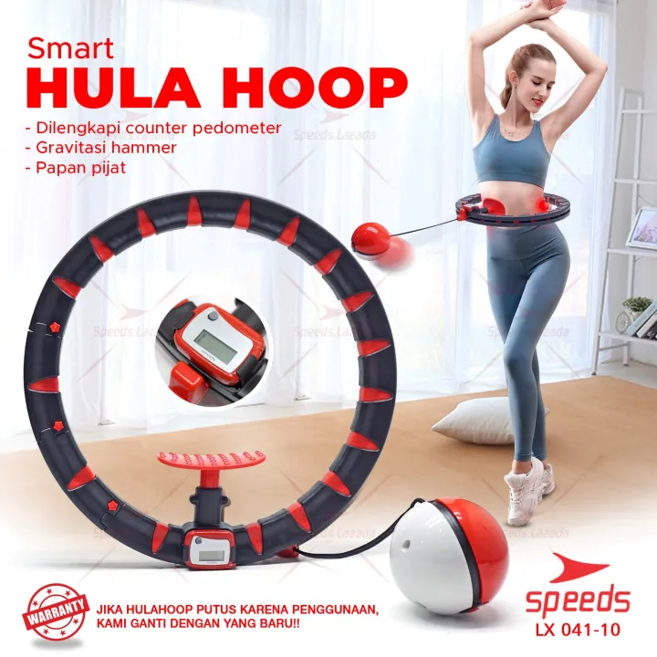 SPEEDS Smart Hula Hoop Dengan Gravity Ball Exercise Hula Hoop Dengan Bola Pemberat 041-10 ...