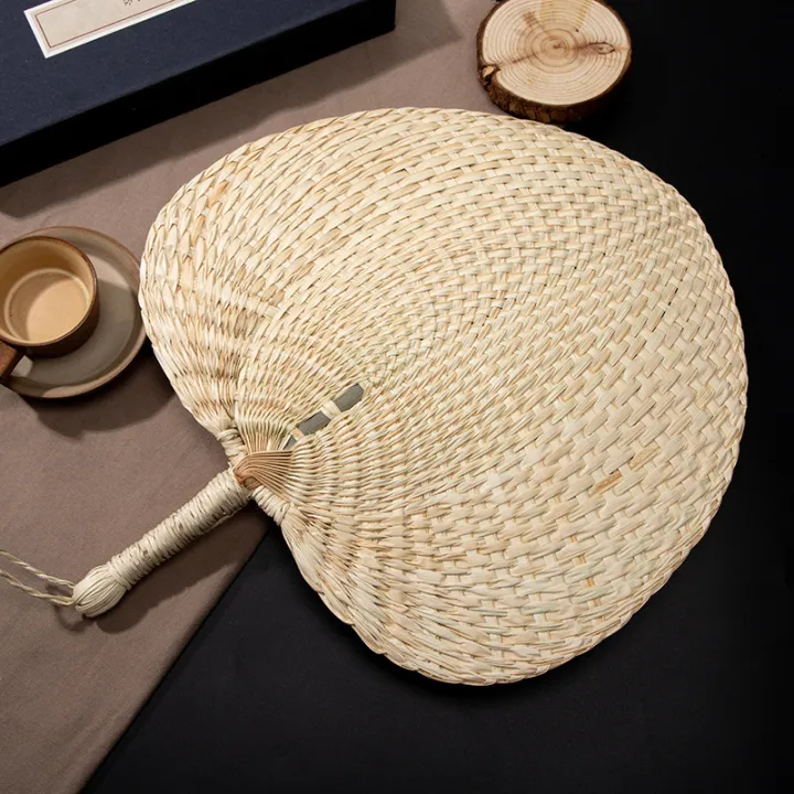 Pu fan old hand woven children's Han suit hand-operated fan bamboo ...
