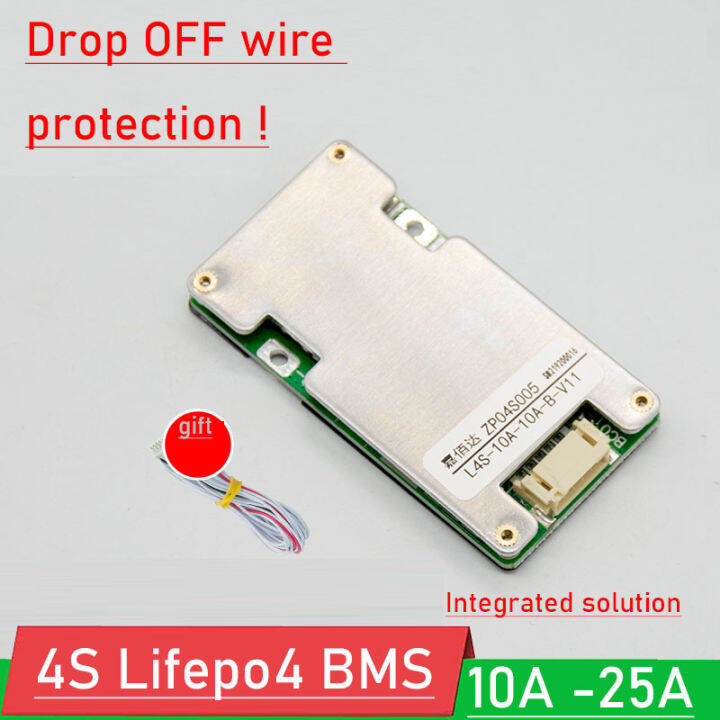 4S 12V BMS 10A 15A 20A 25A Lifepo4 Lithium phosphate Battery Protection ...
