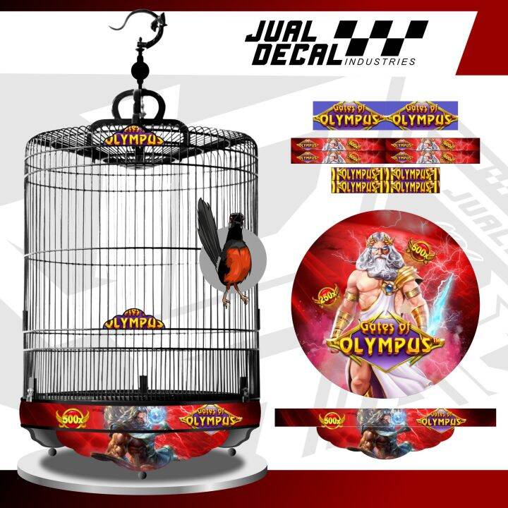 Stiker Sangkar Burung MURAI ZEUS 500 Decal Tebok Custom Desain | Lazada ...
