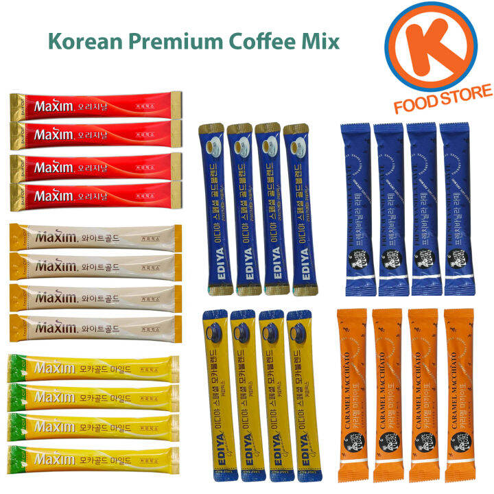 Korean Coffee White/Gold/ Original/Mocha 10pcs 20pcs Korean Products ...