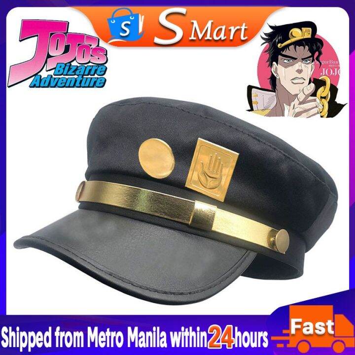In Stock】Anime Jojo's Bizarre Adventure Hat Jotaro Kujou Joseph Cap ...