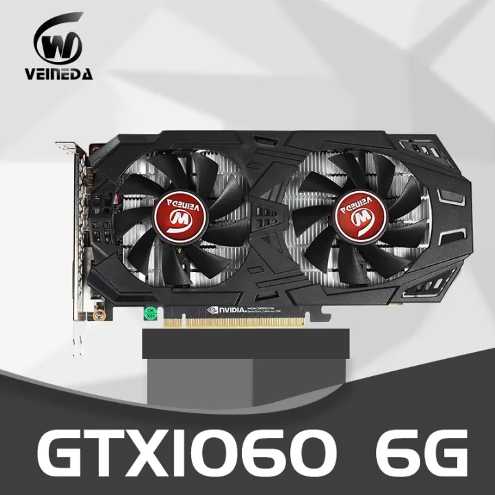 1 VEINEDA Gtx 1060 6G 1060 5G กราฟิกการ์ด1506Mhz 192Bit GDDR5 GTX1060 5G การ์ด Nvidia การ์ด ...