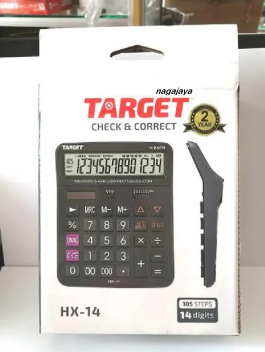 Kalkulator calculator Target Hx 14 kalkulator dagang 14 Digit | Lazada ...