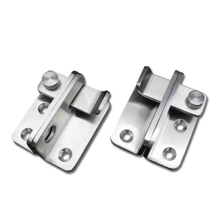 Slide Safety Gate Latches Door Lock Stainless Steel Sturdy Padlockable ...