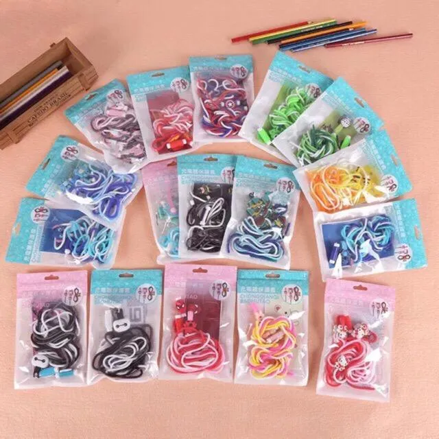 Character Cord Saver and Protector Cord Charger (set of 2 random ...