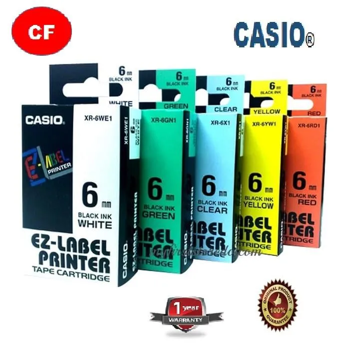Casio Label Tape 6mm | Lazada
