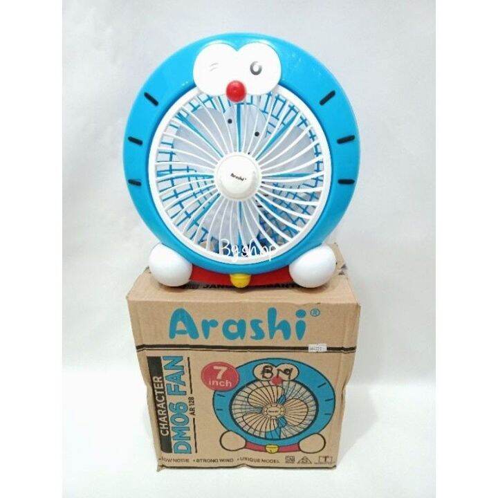 KIPAS ANGIN DORAEMON DESK FAN 7 INCH ARASHI | Lazada Indonesia