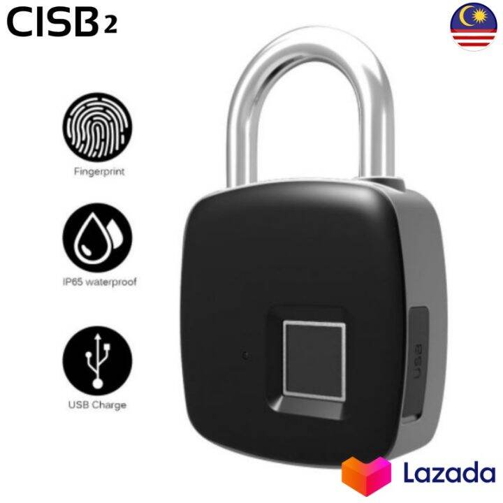 IP65 Waterproof Smart Fingerprint Finger Print No Key Lock Maximum ...