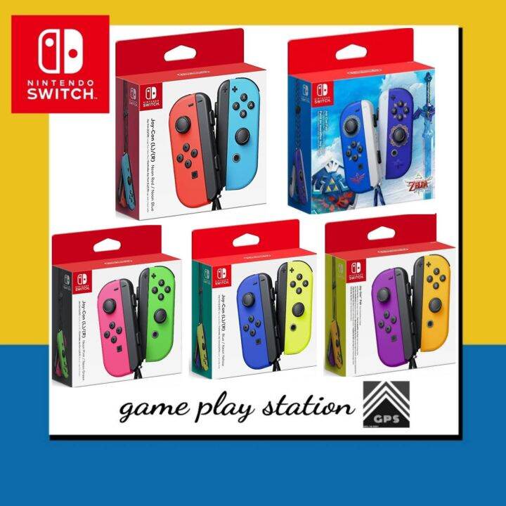 nintendo switch joy con / neon / splatoon / wario / bleu+yellow / zelda ...