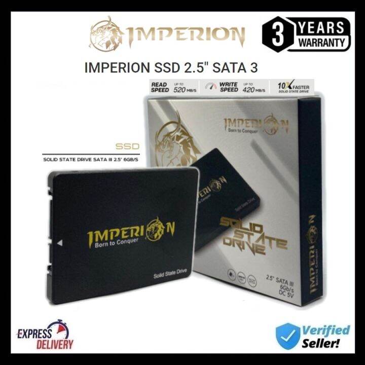 IMPERION SSD 2.5" SATA 3 128GB / 256GB / 512GB / 1TB | Lazada