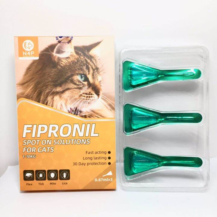 [SOUTH VET] Fipronil Spot on Solution for cats (1-10kg) Drops Anti tick ...