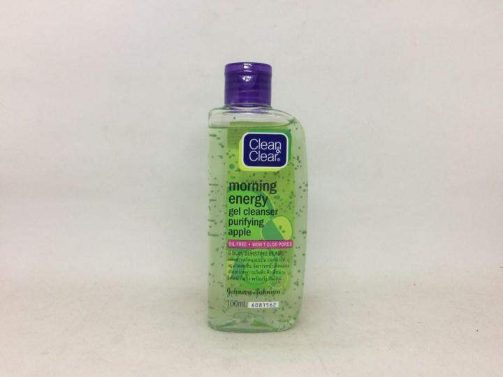 Clean & Clear Morning Energy Gel Cleanser Purifying Apple 100ml x 6 pcs ...