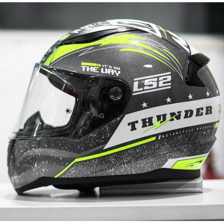 HOT SALE LS2 FF353 Rapid THUNDER (Gray White Fluo Yellow) | Lazada PH