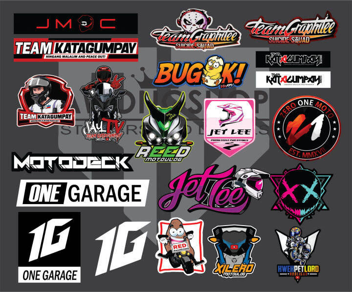 MOTOVLOGGERS PH STICKERS HIGH QUALITY VINYL WATERPROOF TEAM KATAGUMPAY ...
