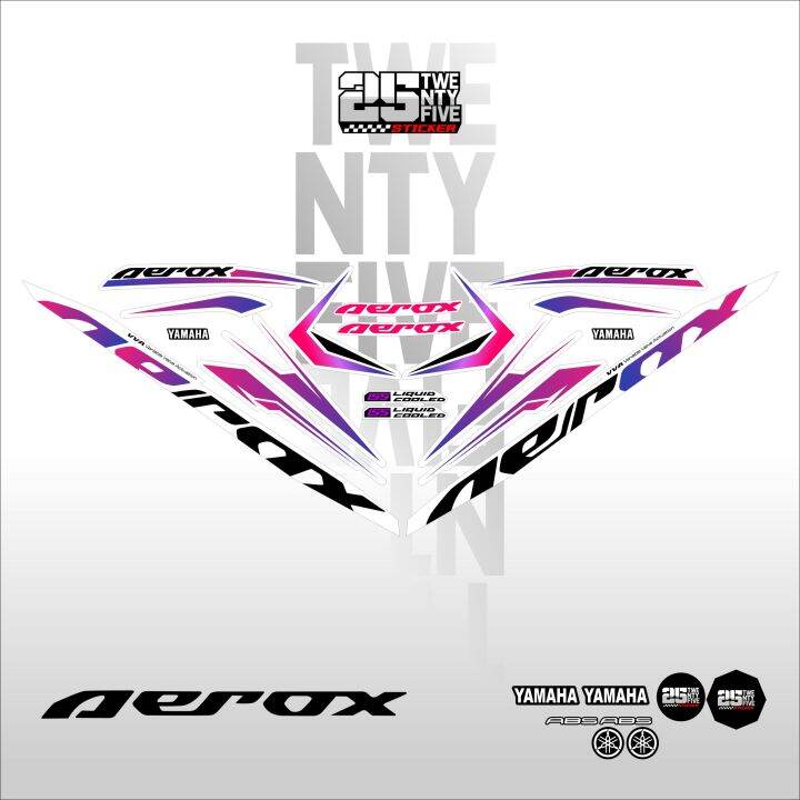 STRIPING AEROX 155 CONNECTED/STIKER AEROX/STICKER NVX/DECAL AEROX/AEROX ...
