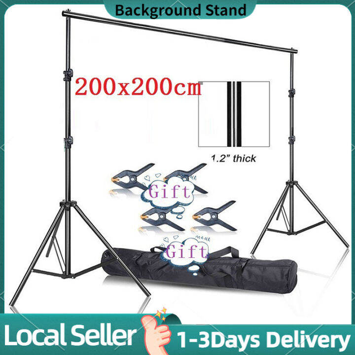 2 x 2m /200cm x 200cm /6ft. x 6ft Heavy Duty Background Stand Backdrop Support System Kit with ...