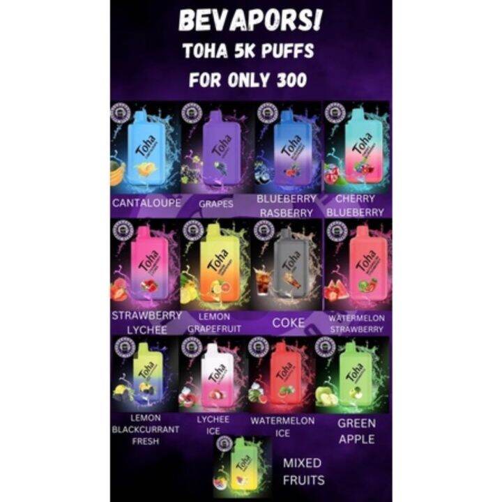 TOHA DISPOSABLE VAPES 5k PUFFS | Lazada PH
