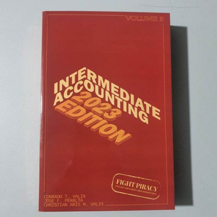 intermediate Accounting volume 3 2023 edition By;Valix | Lazada PH intermediate Accounting volume 3 2023 edition By;Valix | Lazada PH