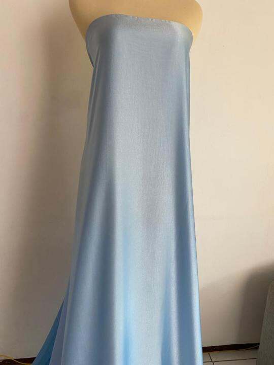 Kain Satin Silk Maxmara Original 100% Luxury Bahan Dress Baju Kurug ...
