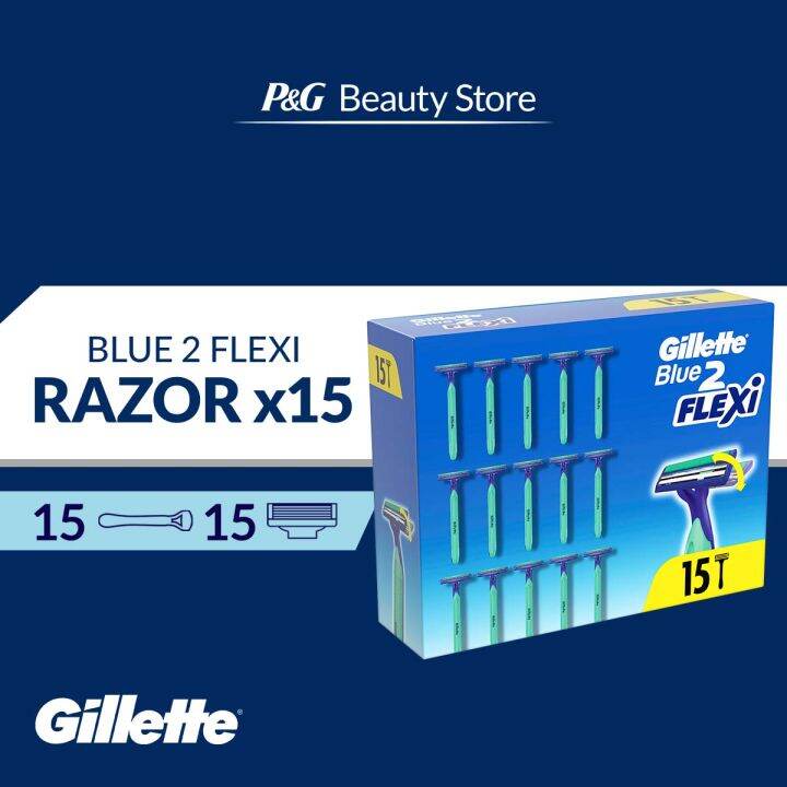 Gillette Blue 2 Flexi 15s Razor for Men | Lazada PH
