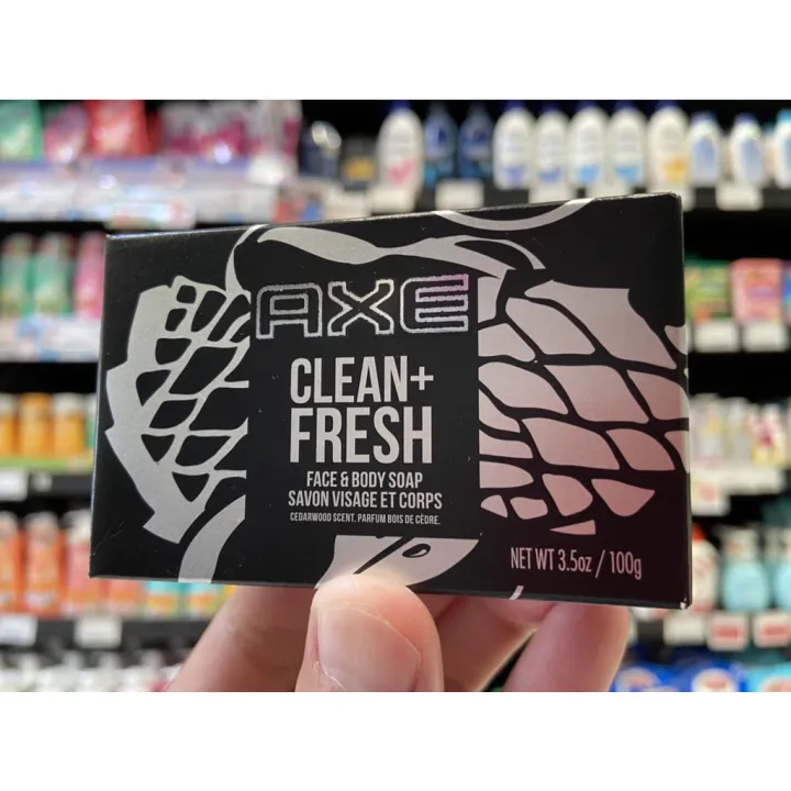 สบู่ axe 100 กรัม กลิ่น คลีน เฟรช (Clean Fresh) หอมทน ติดตัวนาน กอดแล้ว ...