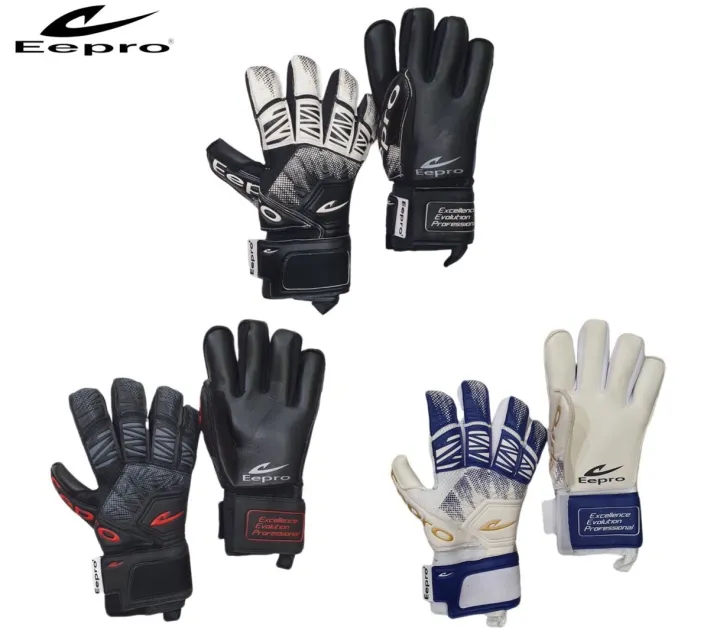 EEPRO EG1045R ถุงมือผู้รักษาประตู ถุงมือประตู มีฟิงเกอร์เซฟ Goalkeeper | Lazada.co.th