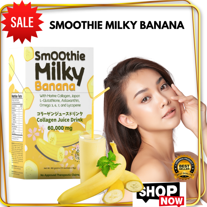 Original SMOOTHIE MILKY BANANA Collagen Drink | 60,000 mg | 10 Sachets ...