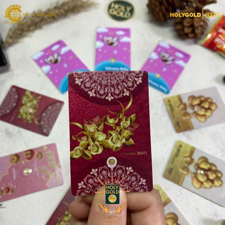 Emas Minigold Wedding Gift Series 0,1 gram Logam Mulia 99,99% Emas ...