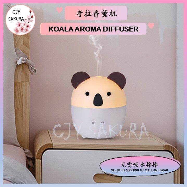 【READY STOCK】考拉香薰机 Koala Aroma Diffuser 160ML USB Ultrasonic Air ...