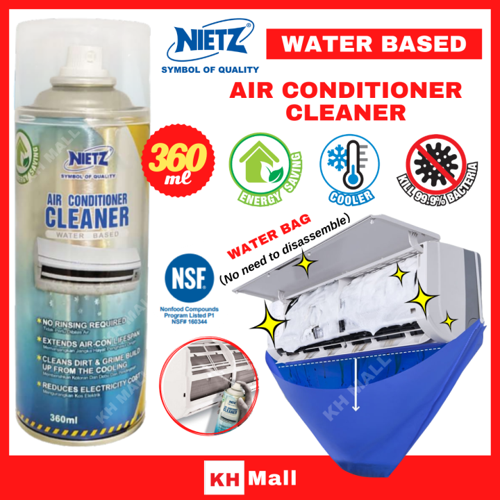 NIETZ Air Conditioner Water Based Cleaner 360ml | 空调清洁剂 水性 | Lazada