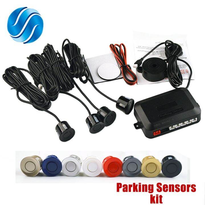 SINOVCLE Car Parking Sensor Kit Buzzer 4 Sensors With Drill Hole Saw ...