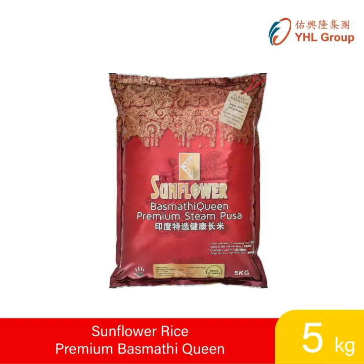 Sunflower Basmathi Queen Premium Basmathi Steam Pusa (5kg) | Lazada