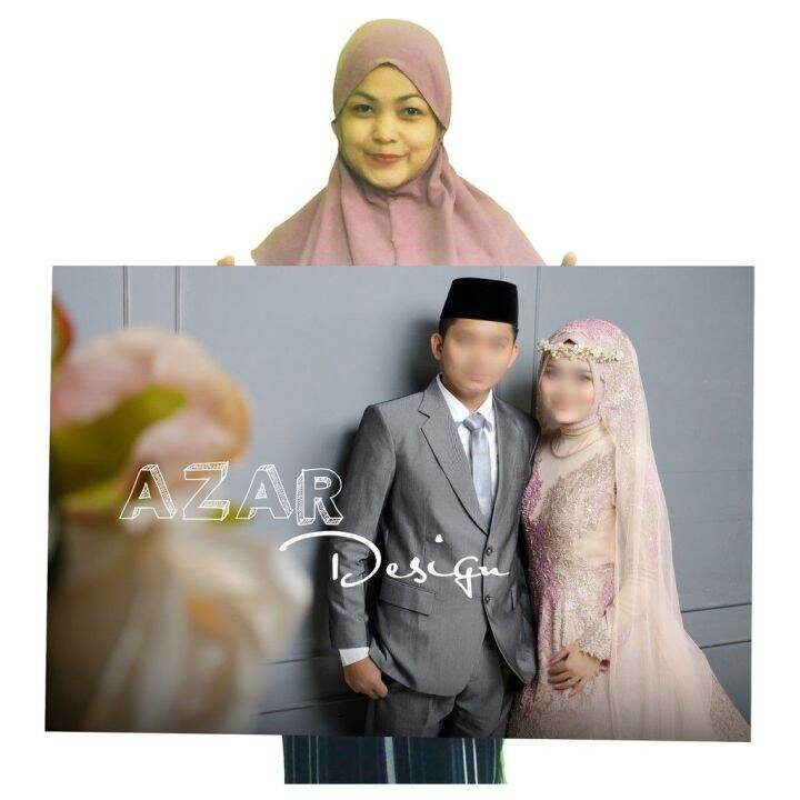 CETAK FOTO UKURAN 20R .2 FOTO SUDAH DI BINGKAI | Lazada Indonesia