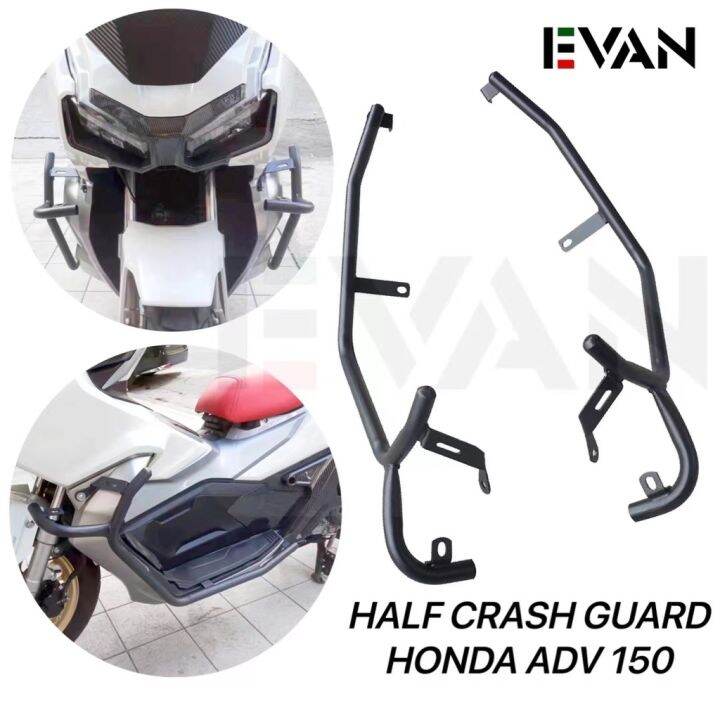 ♫Half Crash Guard For Honda ADV 150 With Led Light Bracket And Bolt | Lazada PH