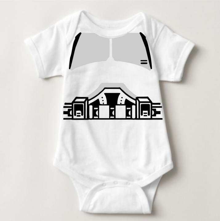 Baby Superhero Onesies with FREE Name Back Print - Stormtrooper | Lazada PH