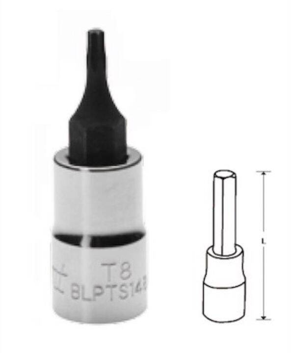 BLUE-POINT NO.BLPTS01427 1/4" TORX Socket Driver T27 Factory Gear By ...