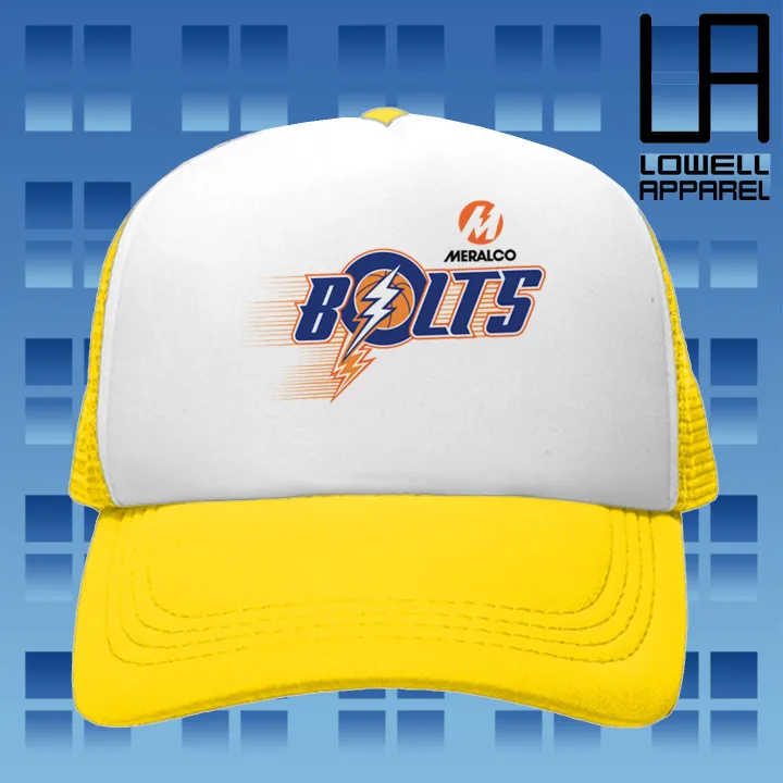 Meralco Bolts Baseball Mesh Cap - PBA Basketball Trucker Hat ...