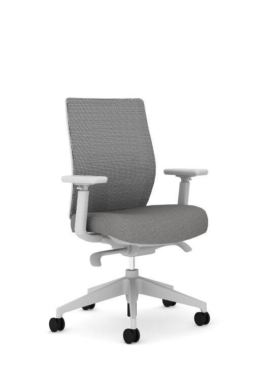 Haworth Aloha Active Task Chair Nickel Zebra/Stone SECMTM7-MT004/0C029 ...