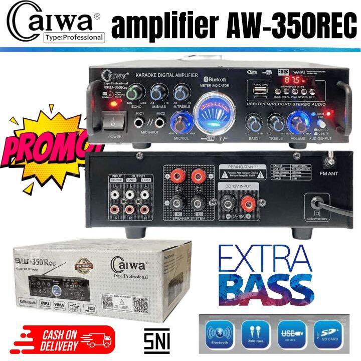 Amplifier Profesional Caiwa AW-350Rec Bluetooth + Dual Record + USB ...