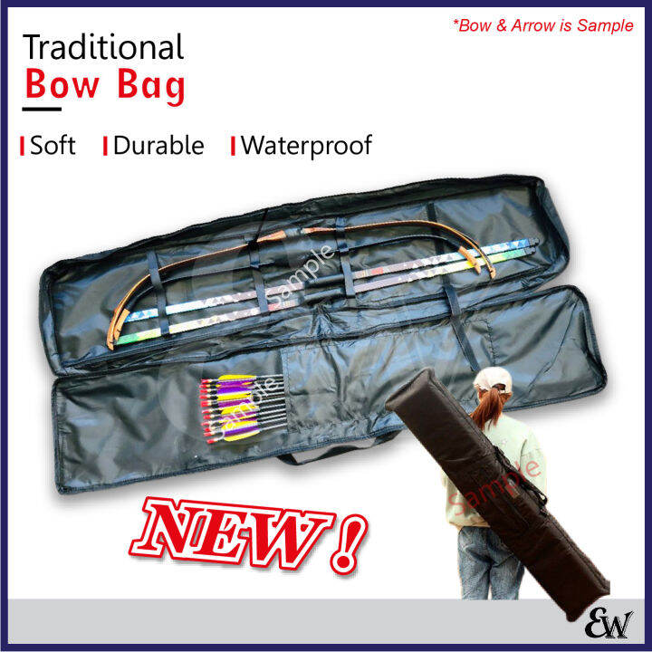 Tenxion Archery Traditional Bow Soft Bag Case Quiver Sarung Beg Busur ...