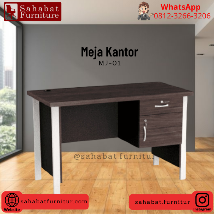 Meja Kerja Kantor Minimalis Meja Kerja Kantor Meja Karyawan Staff Kayu MDF Murah Berkualitas ...