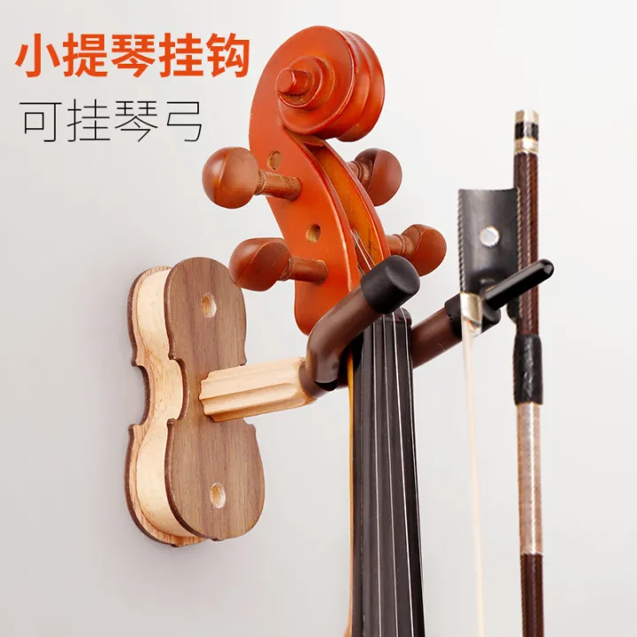 Violin Hook Wall Hanging Violin Hanger Solid Wood Base Can Be Hung ...