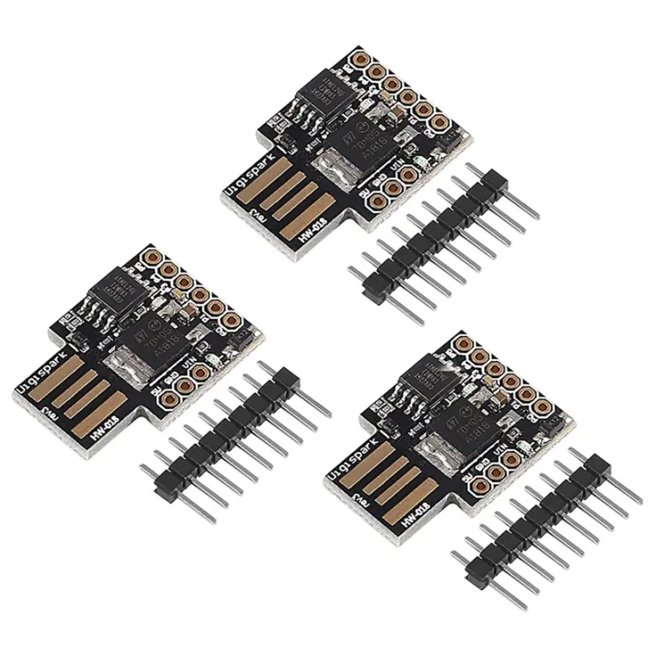 3Pcs Attiny85 with USB Input, Digispark ATTINY85 General Micro-USB ...