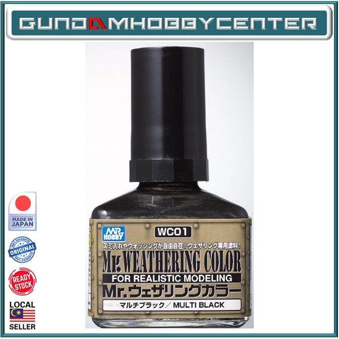 Mr.HOBBY WC01 MR.WEATHERING COLOR - Multi Black [panel line] | Lazada