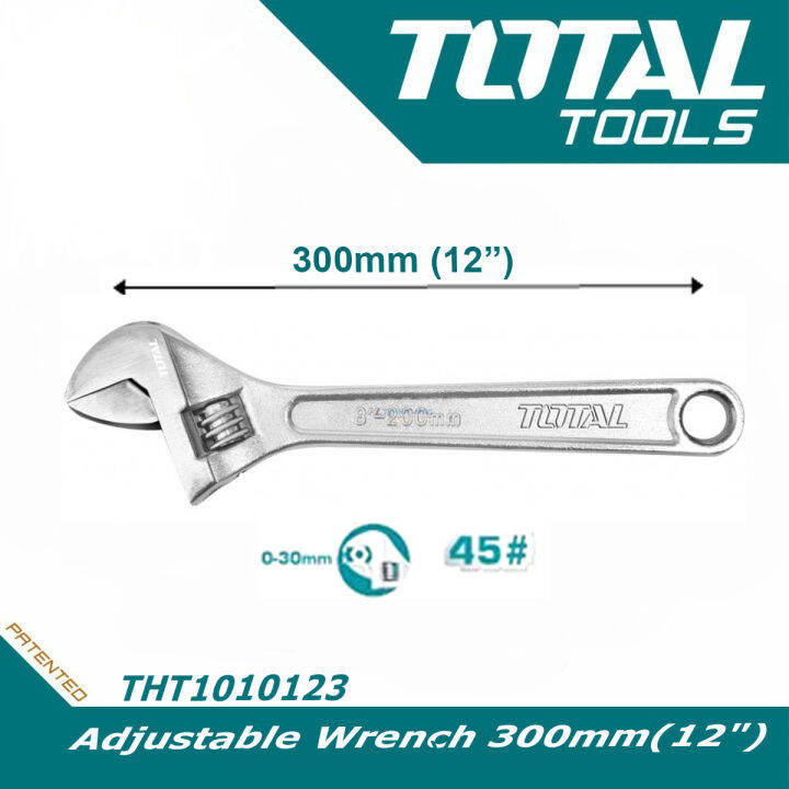 TOTAL THT1010123 Drop Forged Adjustable Wrench 12 Inches 300mm | Lazada PH