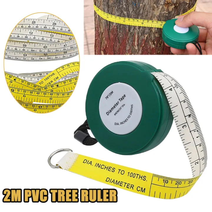 KPL 1pc Retractable PVC Measuring Tape 2000mm 79-inch Gardening Tree ...